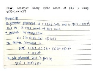 Introduction to Cyclic Code with example.pptx