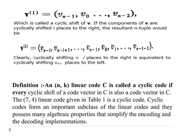 Introduction to Cyclic Code with example.pptx