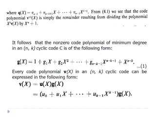 Introduction to Cyclic Code with example.pptx