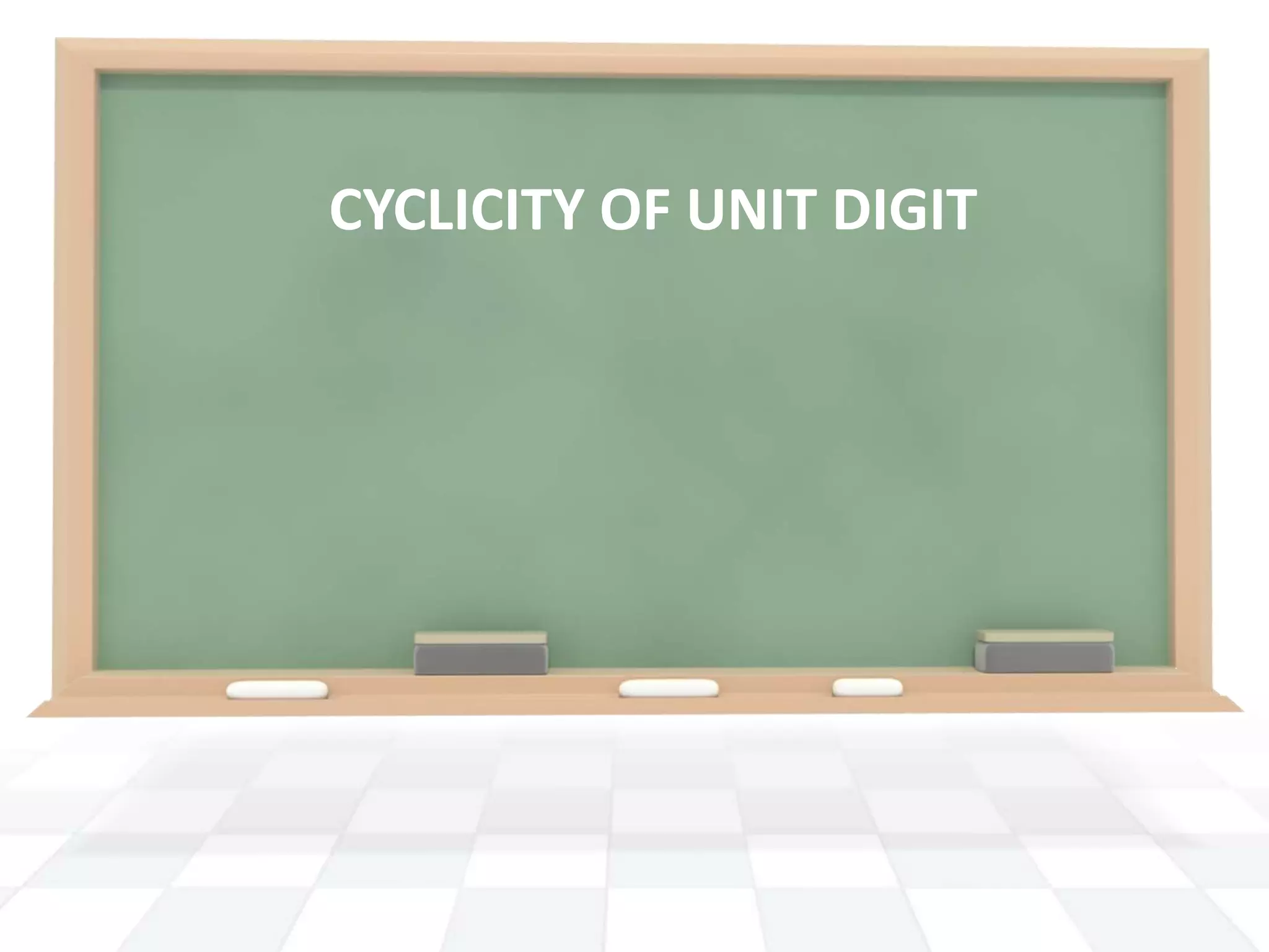 Cyclicity of unit digit | PPTX
