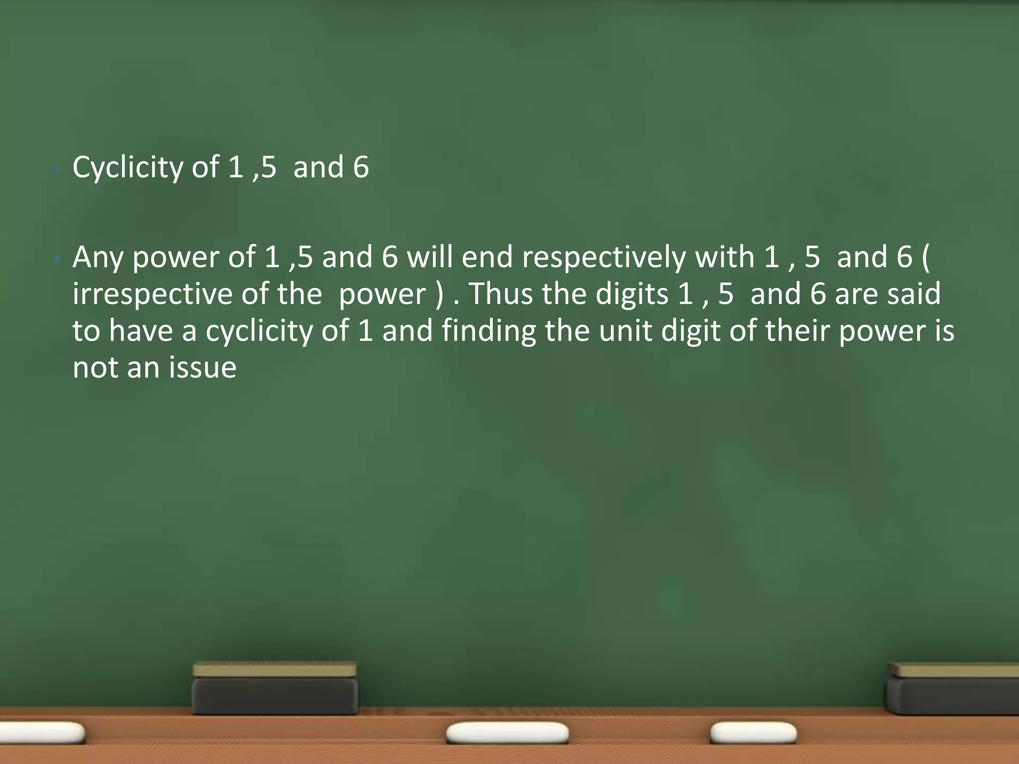 Cyclicity of unit digit | PPTX