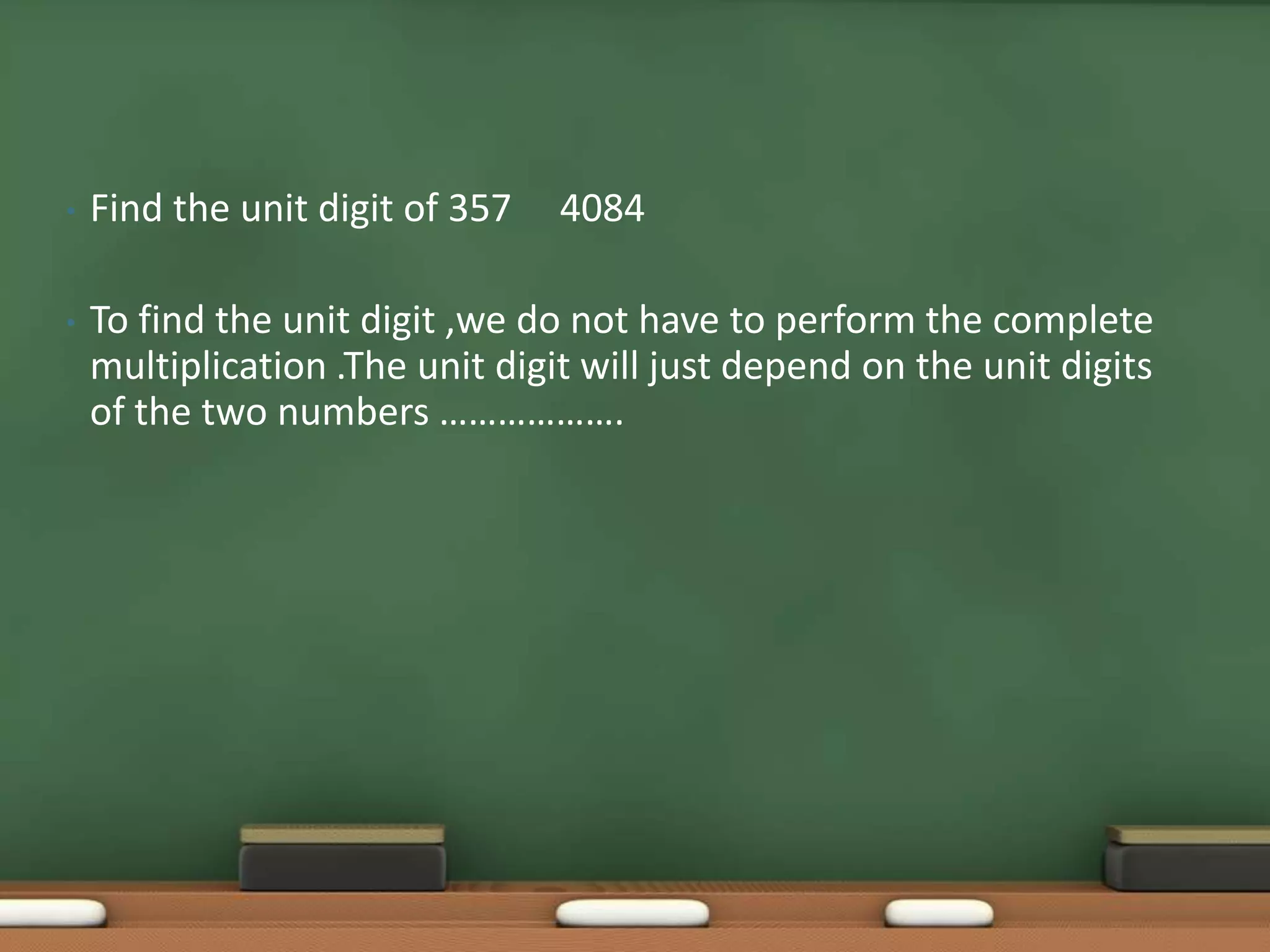 Cyclicity of unit digit | PPTX