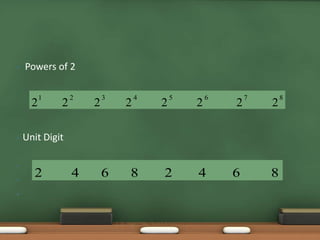 Cyclicity of unit digit | PPTX