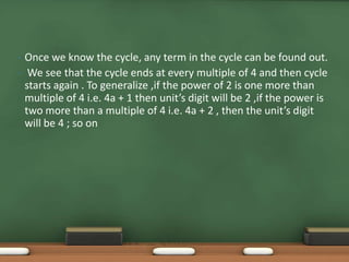 Cyclicity of unit digit | PPTX