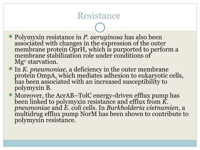 Cyclic lipopeptides, folate antagonists, licosamide, polymixins | PPT