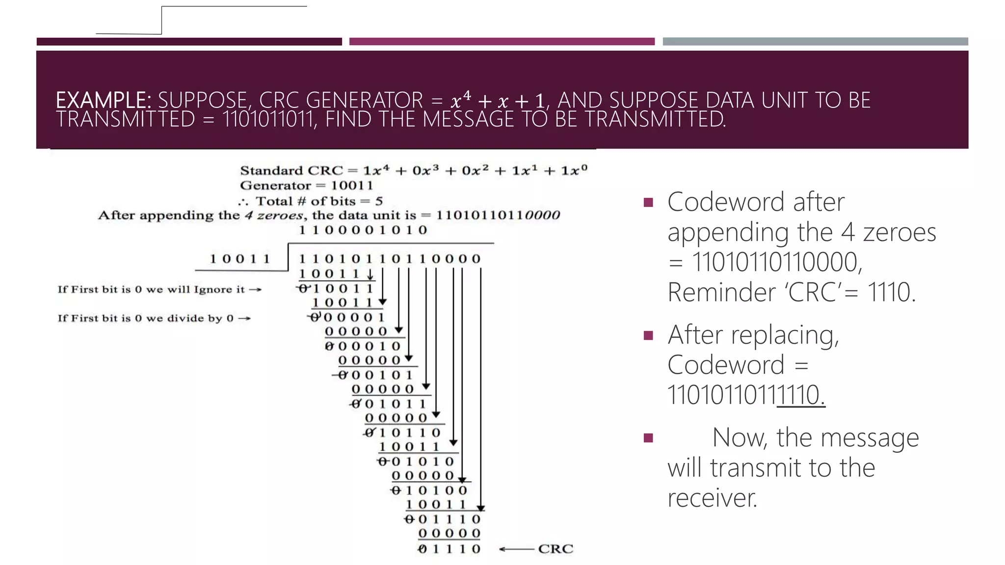 Cyclic redundancy check | PPTX