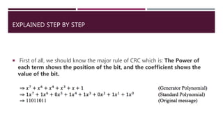 Cyclic redundancy check | PPTX