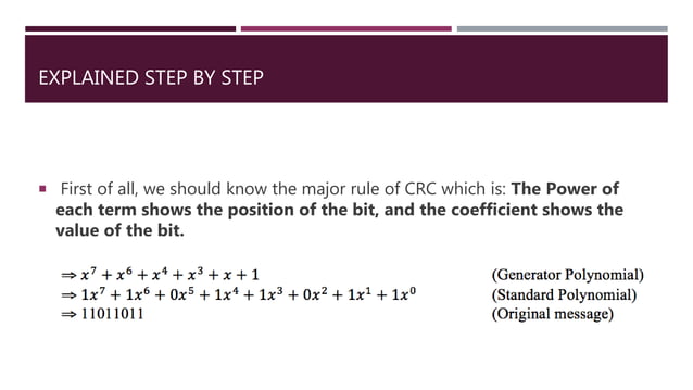 Cyclic redundancy check | PPTX