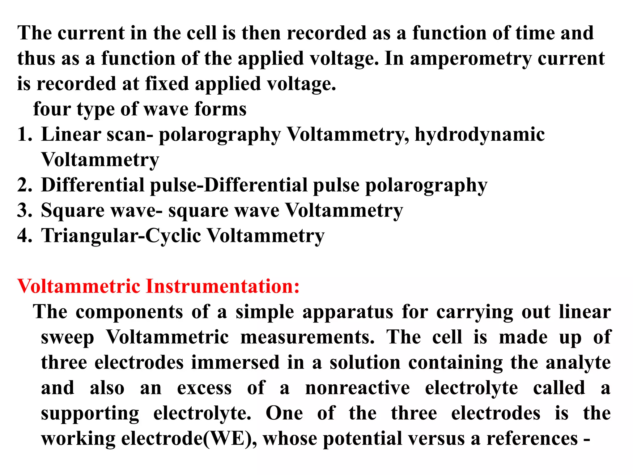 Cyclic voltammetry | PPTX