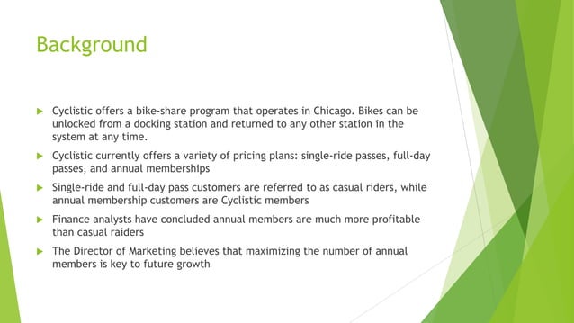 Cyclistic Memberships Data Analysis Project | PPT | Free Download