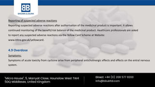 Cyclizine Hydrochloride - Summary of Product Characteristics | PPTX