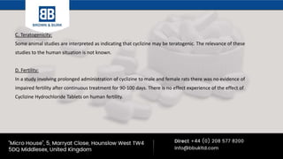 Cyclizine Hydrochloride - Summary of Product Characteristics | PPTX