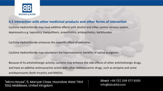 Cyclizine Hydrochloride - Summary of Product Characteristics | PPTX