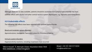 Cyclizine Hydrochloride - Summary of Product Characteristics | PDF