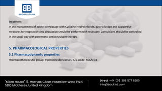 Cyclizine Hydrochloride - Summary of Product Characteristics | PPT