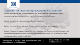 Cyclizine Hydrochloride - Summary of Product Characteristics | PPT