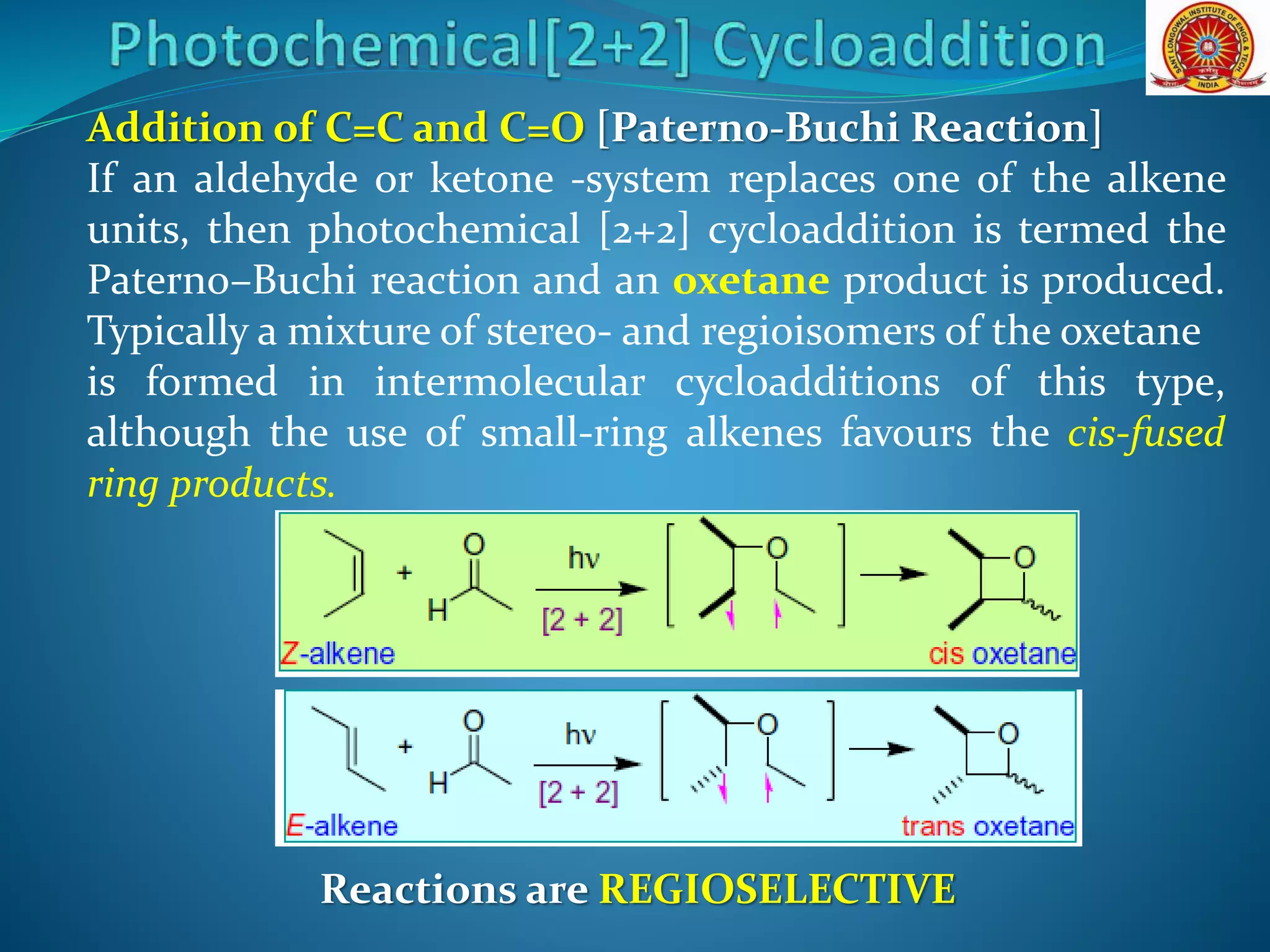 Cycloaddition reactions [2+2] | PPTX