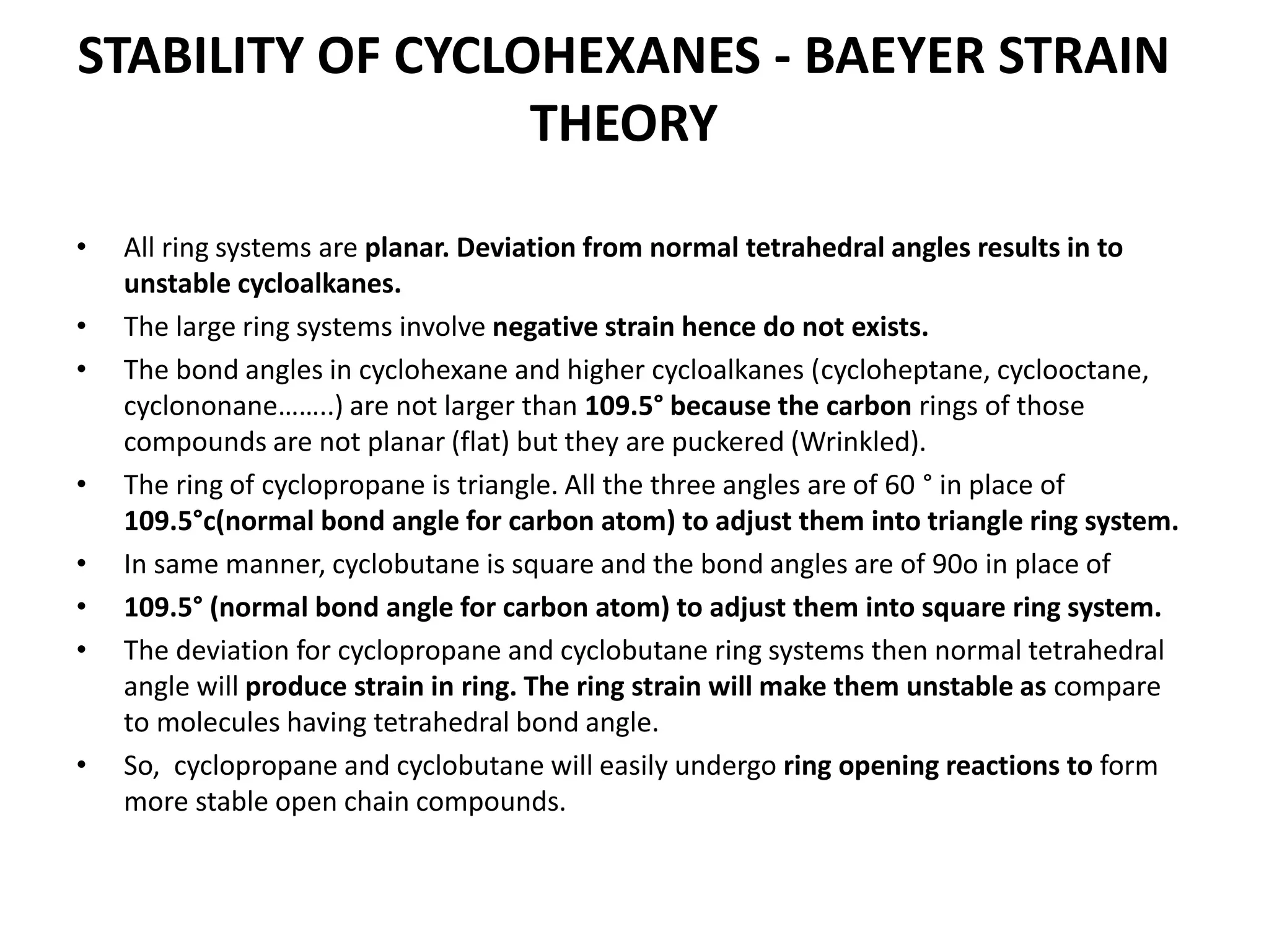 Chemistry of Cycloalkanes | PPTX