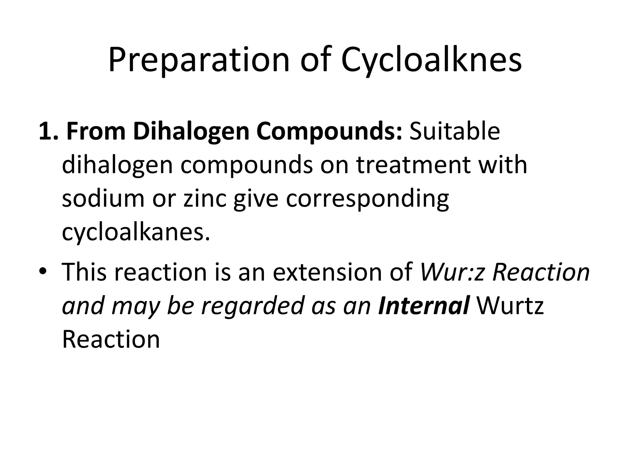 Chemistry of Cycloalkanes | PPTX