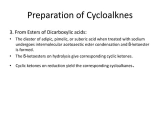 Chemistry of Cycloalkanes | PPTX