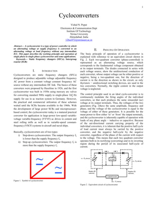 Cycloconverters | PDF