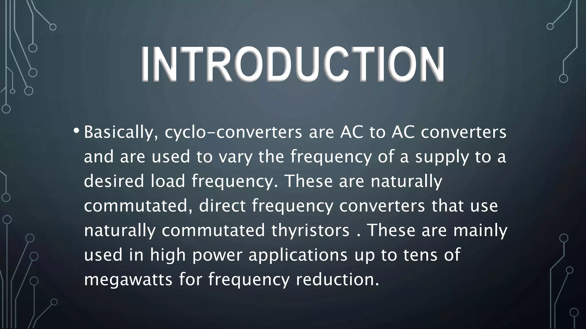 Cycloconverters | PPTX