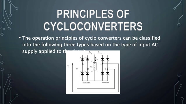 Cycloconverters | PPTX