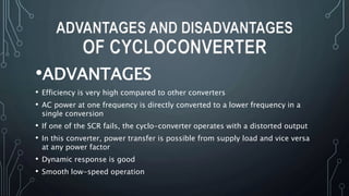 Cycloconverters | PPTX
