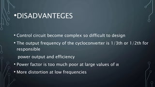 Cycloconverters | PPTX