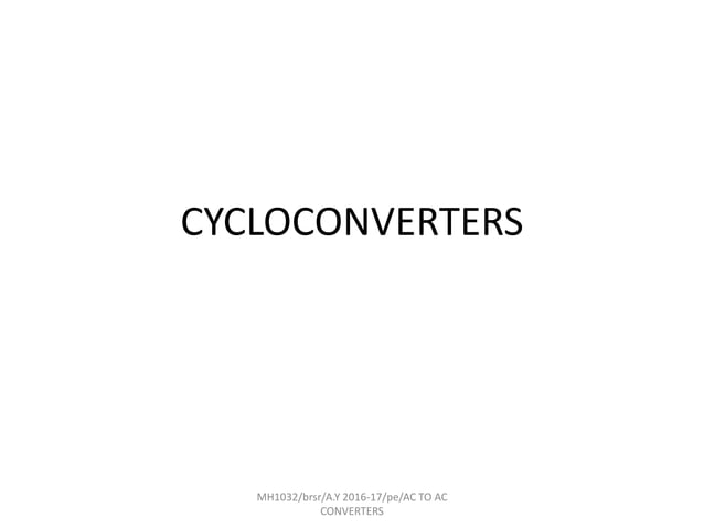 CYCLOCONVERTERS.ppt