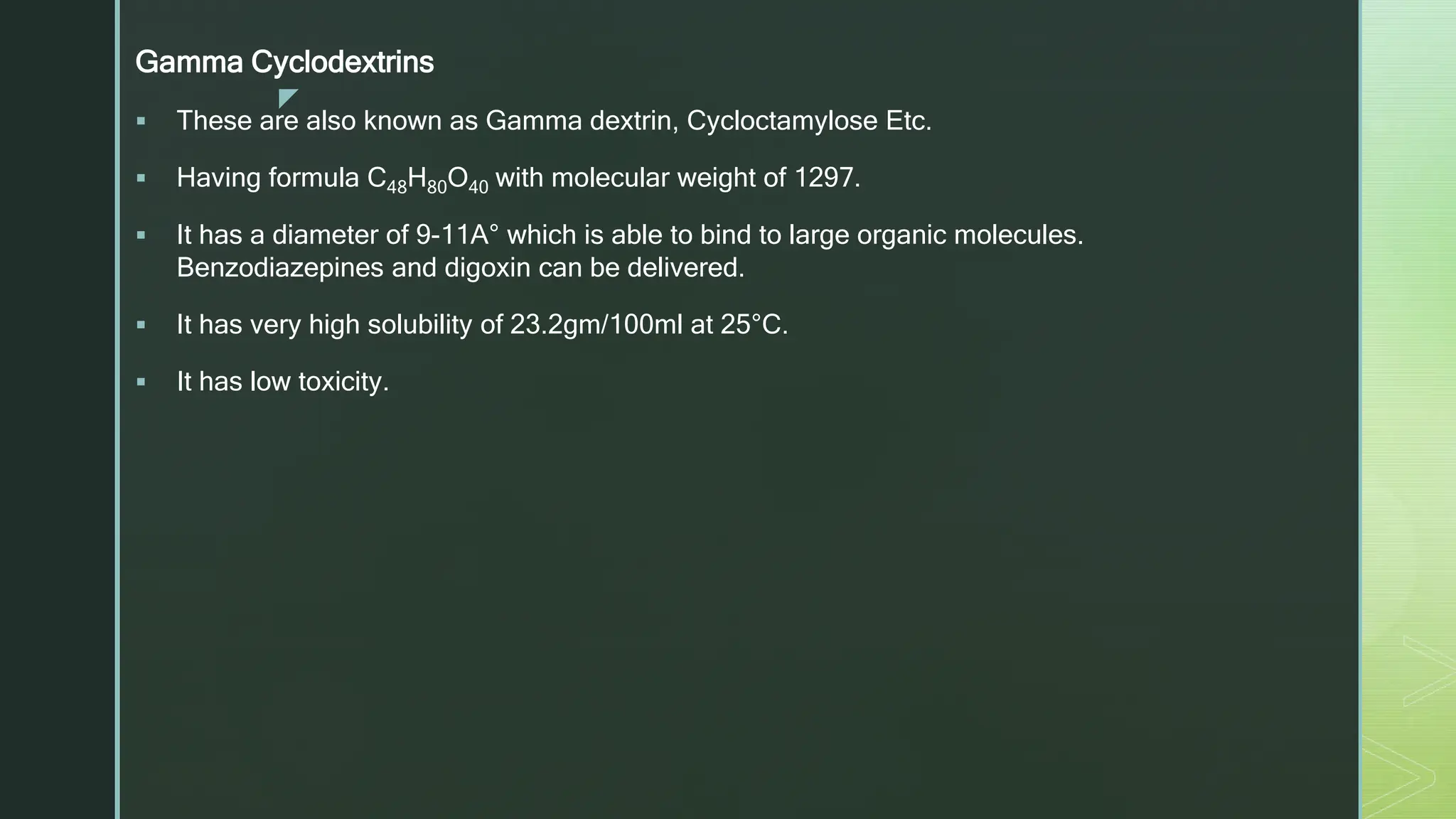 Cyclodextrin and its apllications PPD SEM8 | PPTX