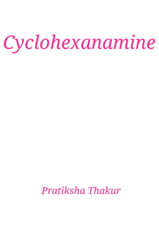 Cyclohexanamine | PDF