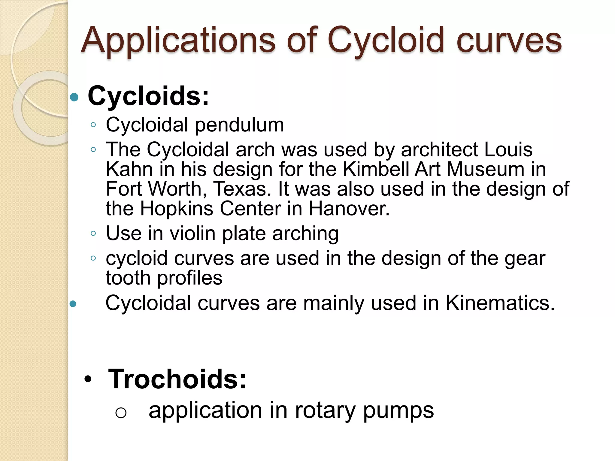 Cycloidal curves | PPTX