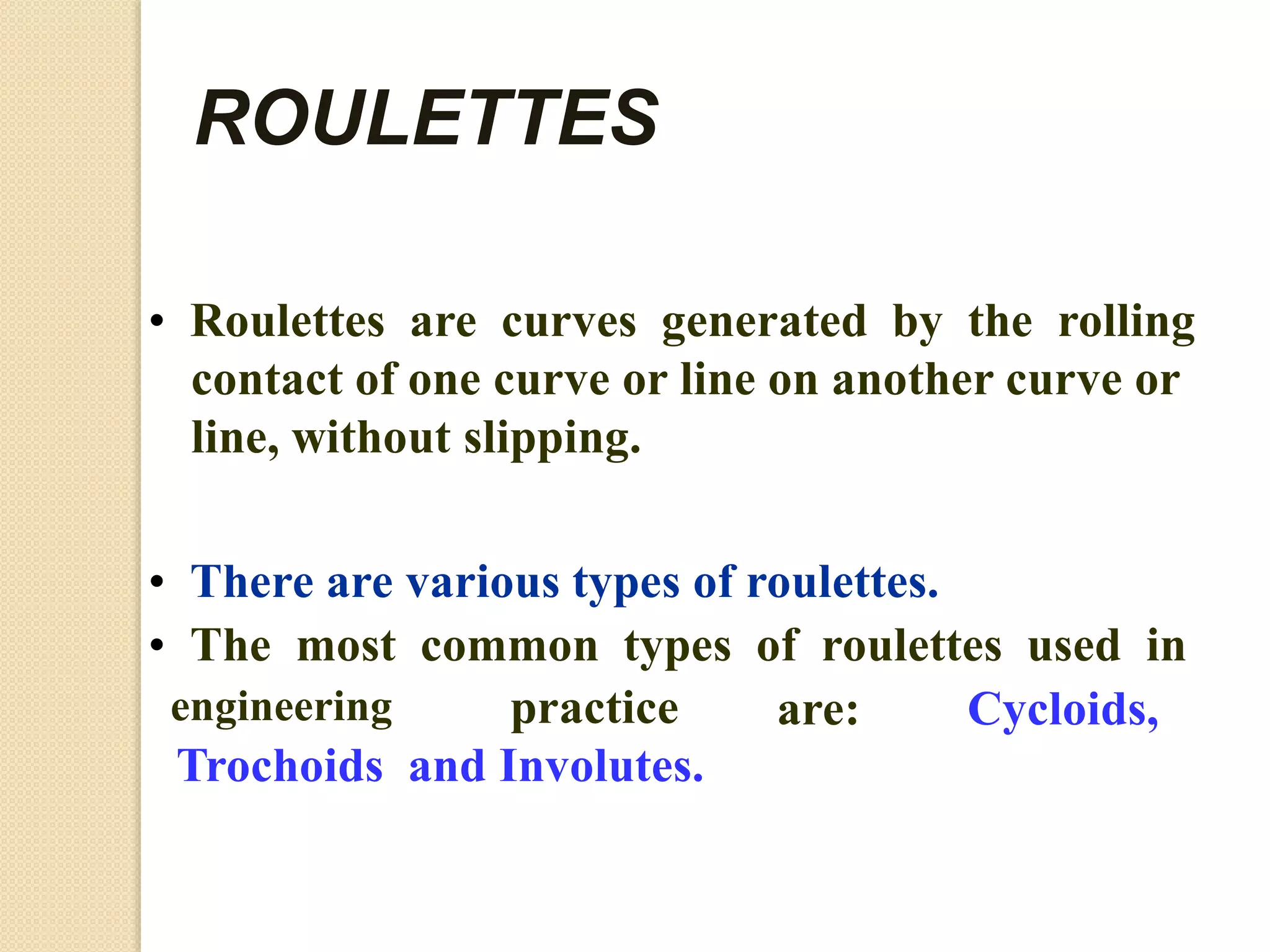 Cycloidal curves | PPTX