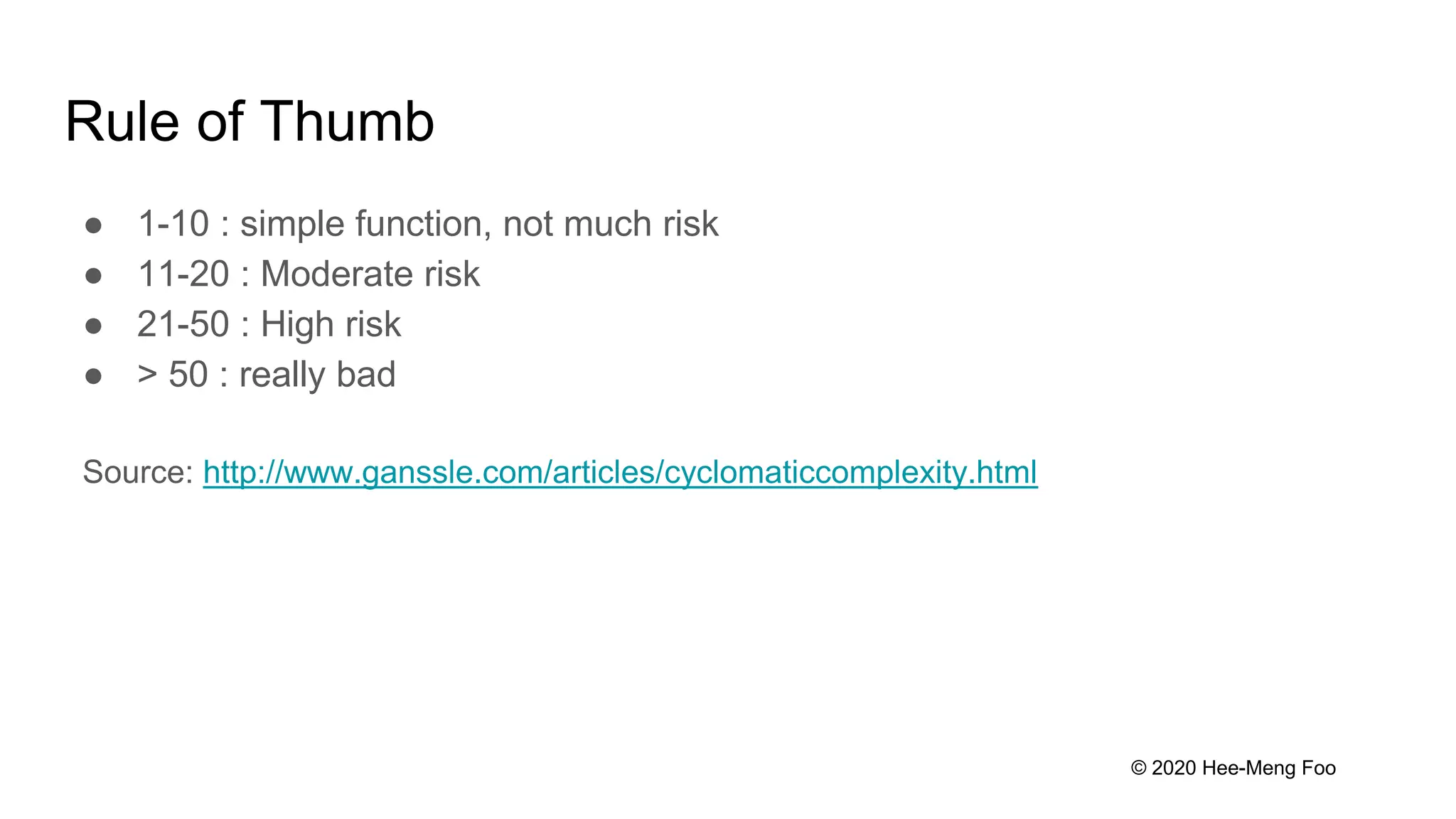 Cyclomatic and cognitive complexity | PPT Cyclomatic and cognitive complexity | PPT