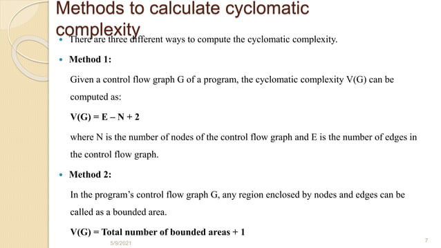 Calculation of Cyclomatic complexity | PPT Calculation of Cyclomatic complexity | PPT