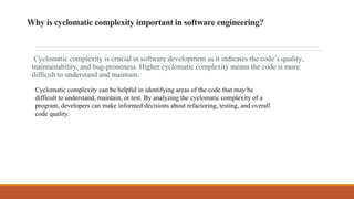 How to calculte Cyclomatic Complexity through various methods | PPT