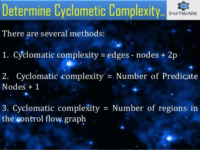 Cyclomatic complexity