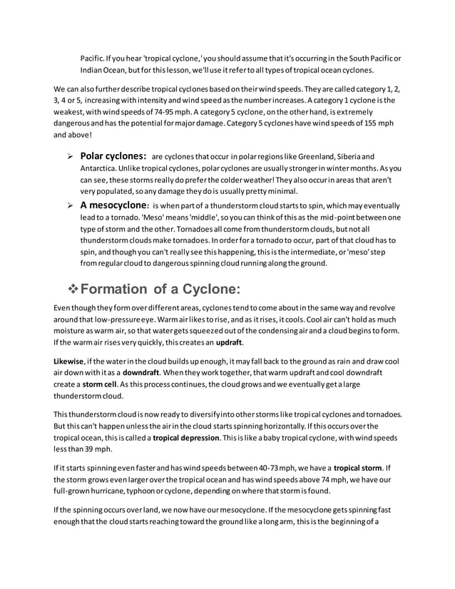 Cyclone and its types | DOCX
