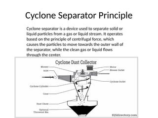 Cyclone filters-Air and noise pollution control | PPTX