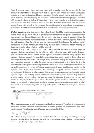 Cyclone dust-return-and-dust-handling-design-parameter | PDF