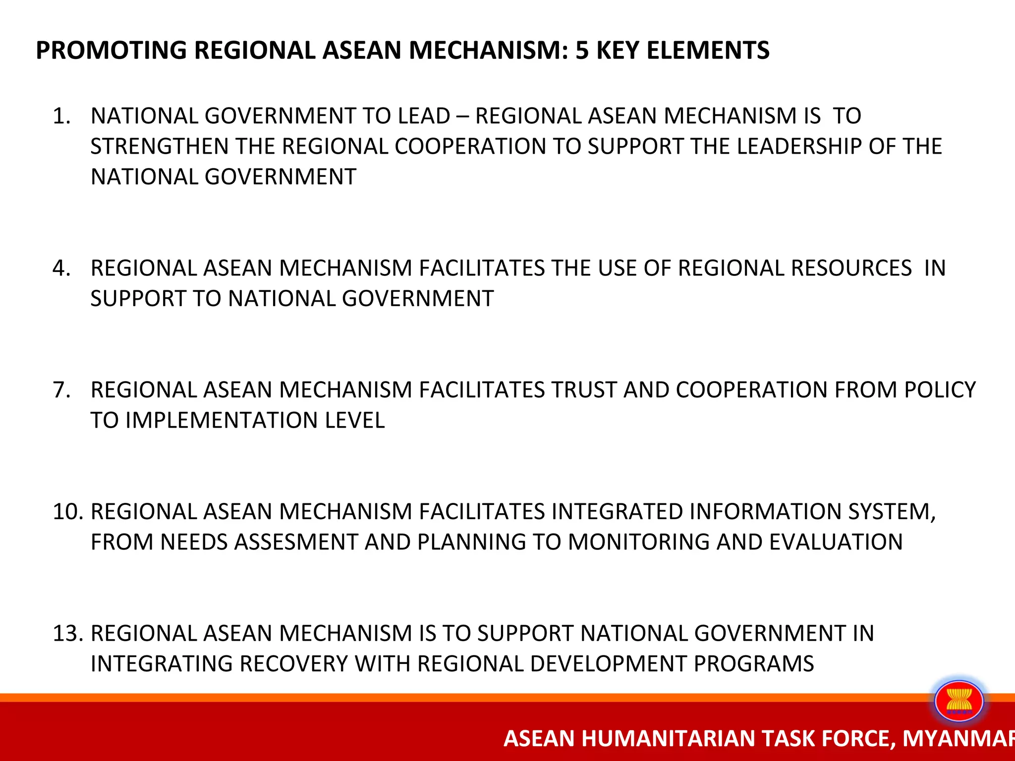Cyclone Nargis and ASEAN: Promoting a Regional Mechanism in Disaster ...