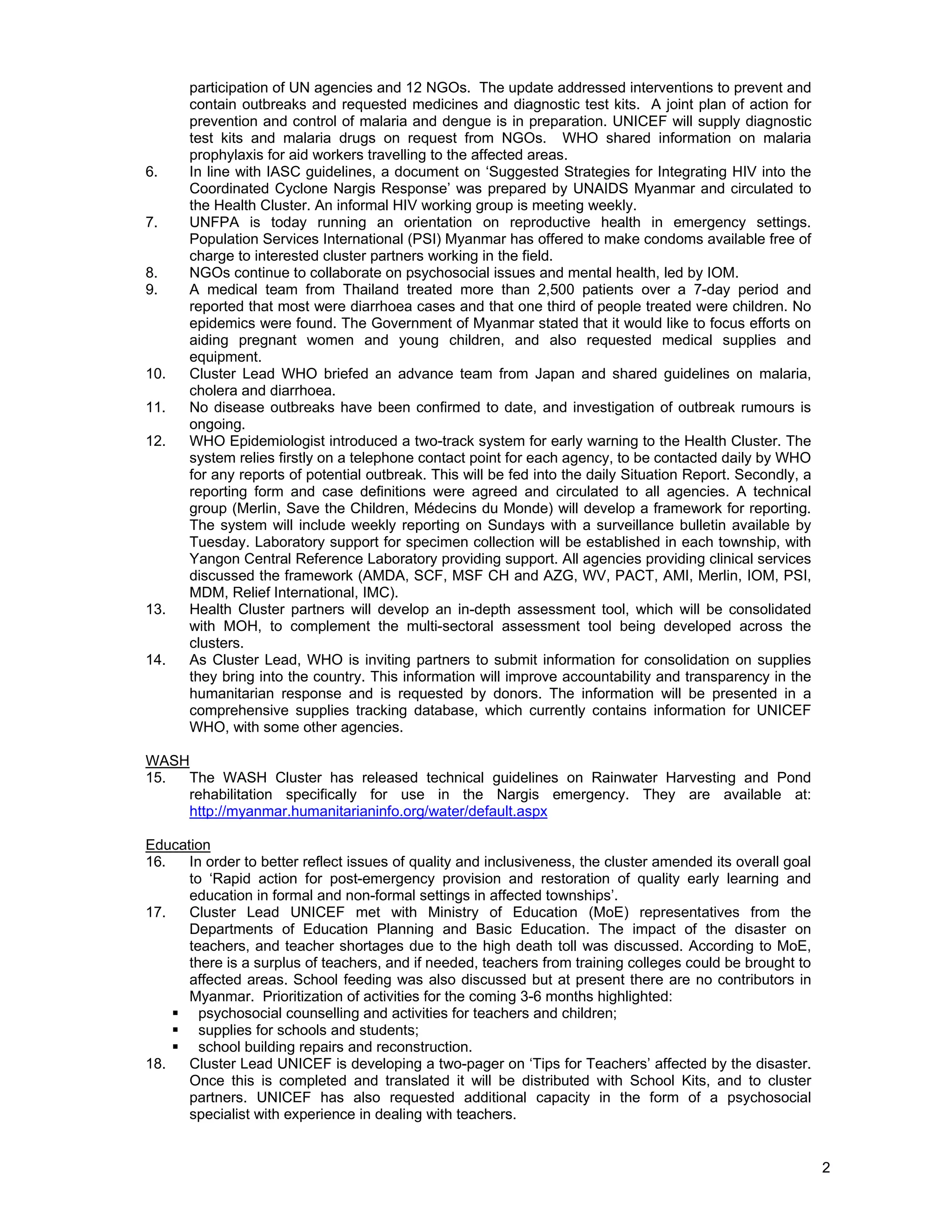 Cyclone Nargis Myanmar | PDF