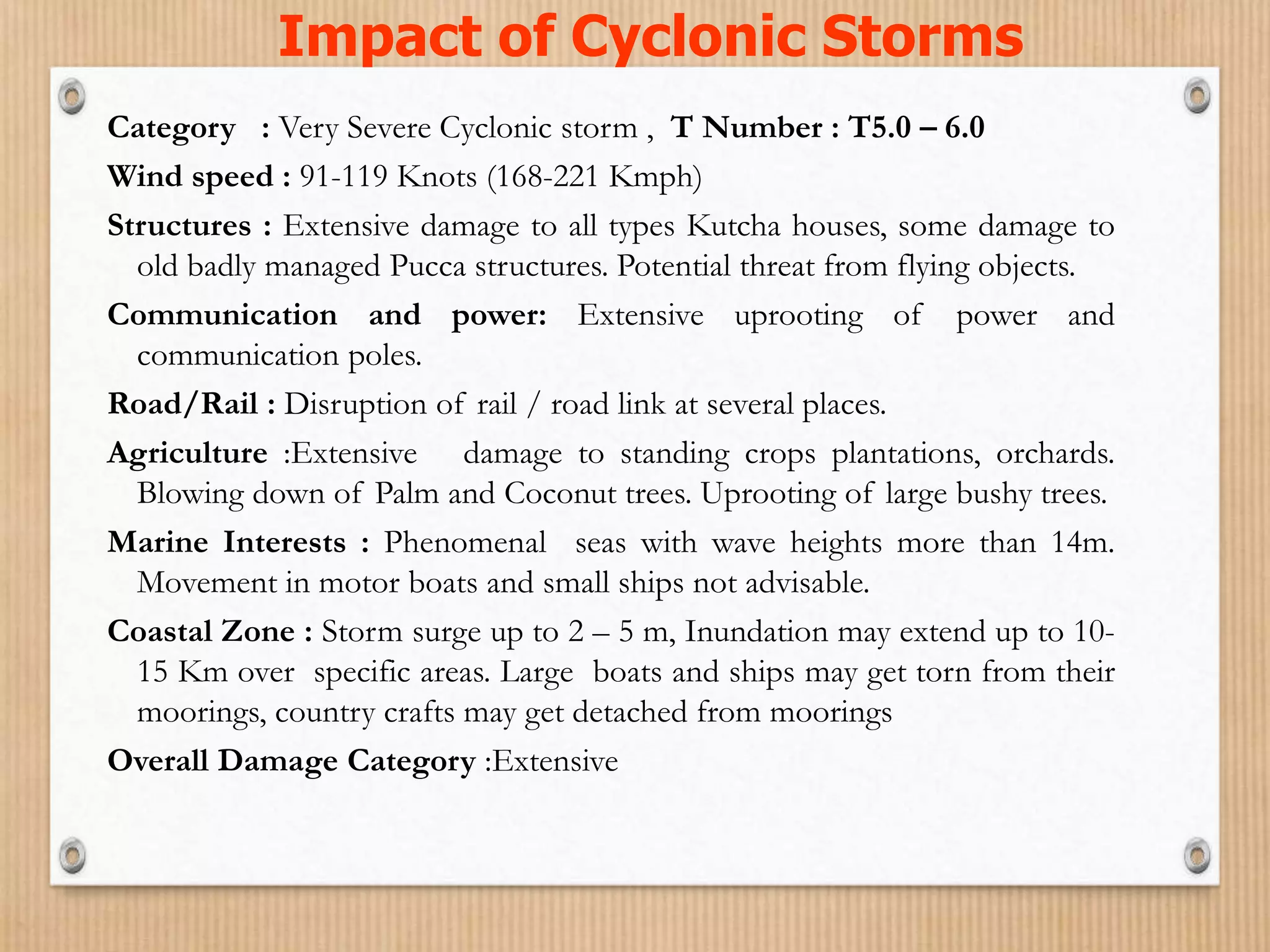 Cyclone disaster management | PPTX