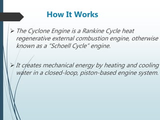 Seminar on Cyclone engine ppt | PPTX
