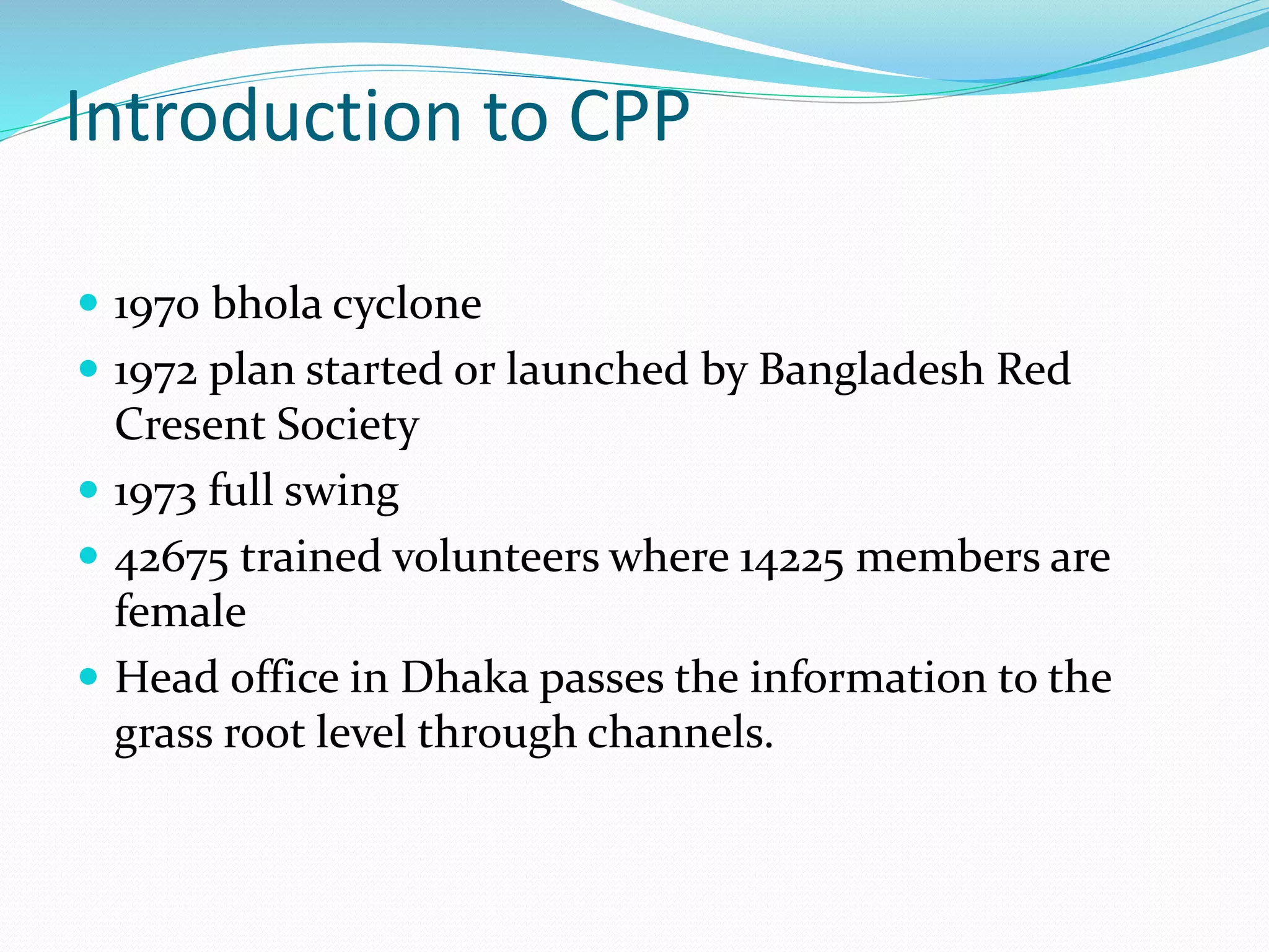 Cyclone preparedness program development in bangladesh(comparison of 1991 | PPT