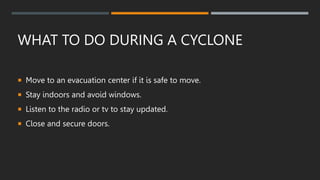 Danger and risk reduction: Cyclones, typhoons, and hurricanes | PPTX