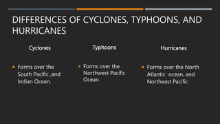 Danger and risk reduction: Cyclones, typhoons, and hurricanes | PPT