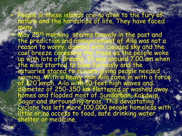 Cyclones the disaster management project | PPTX