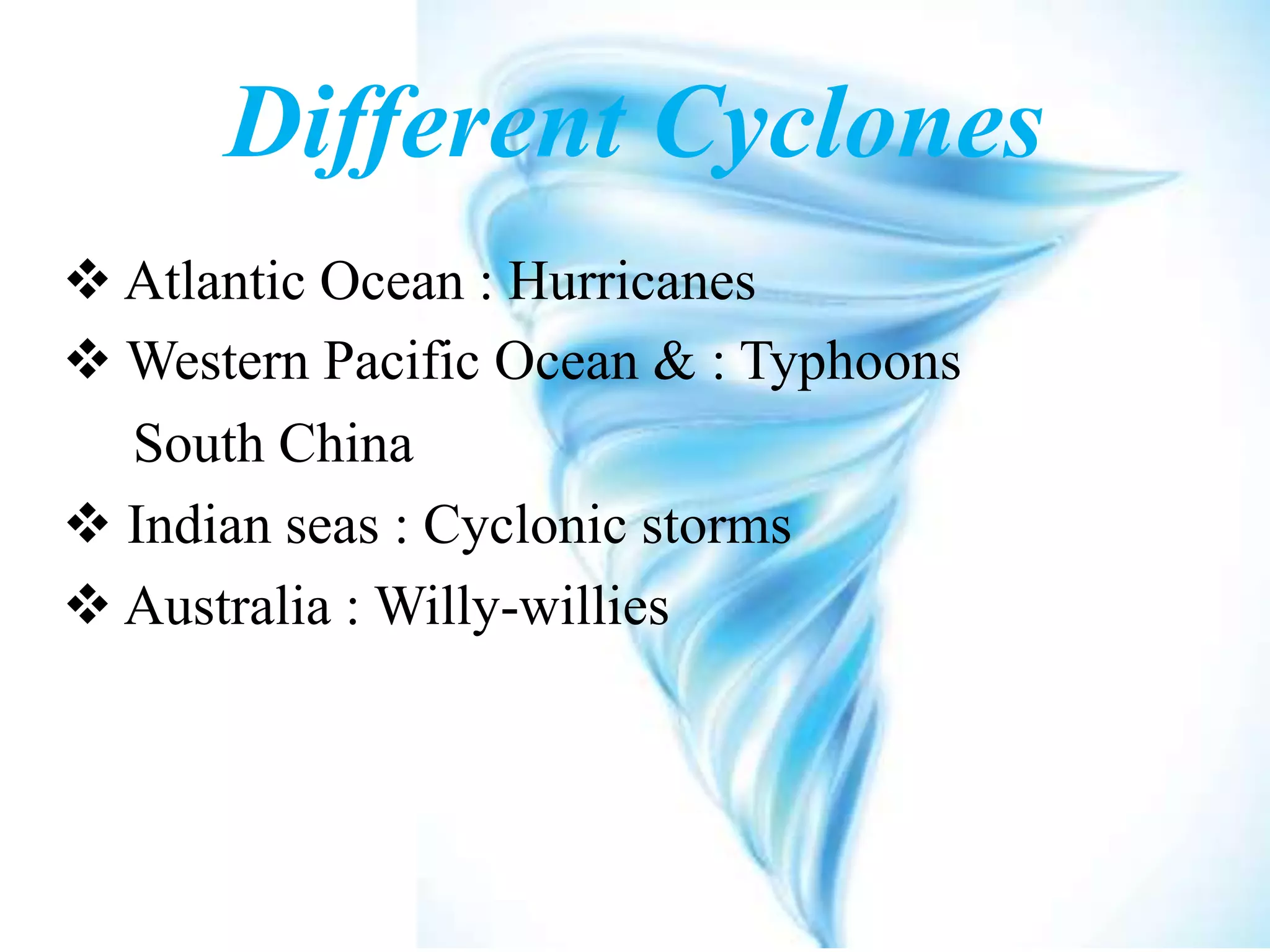 Cyclones and anticyclones | PPTX